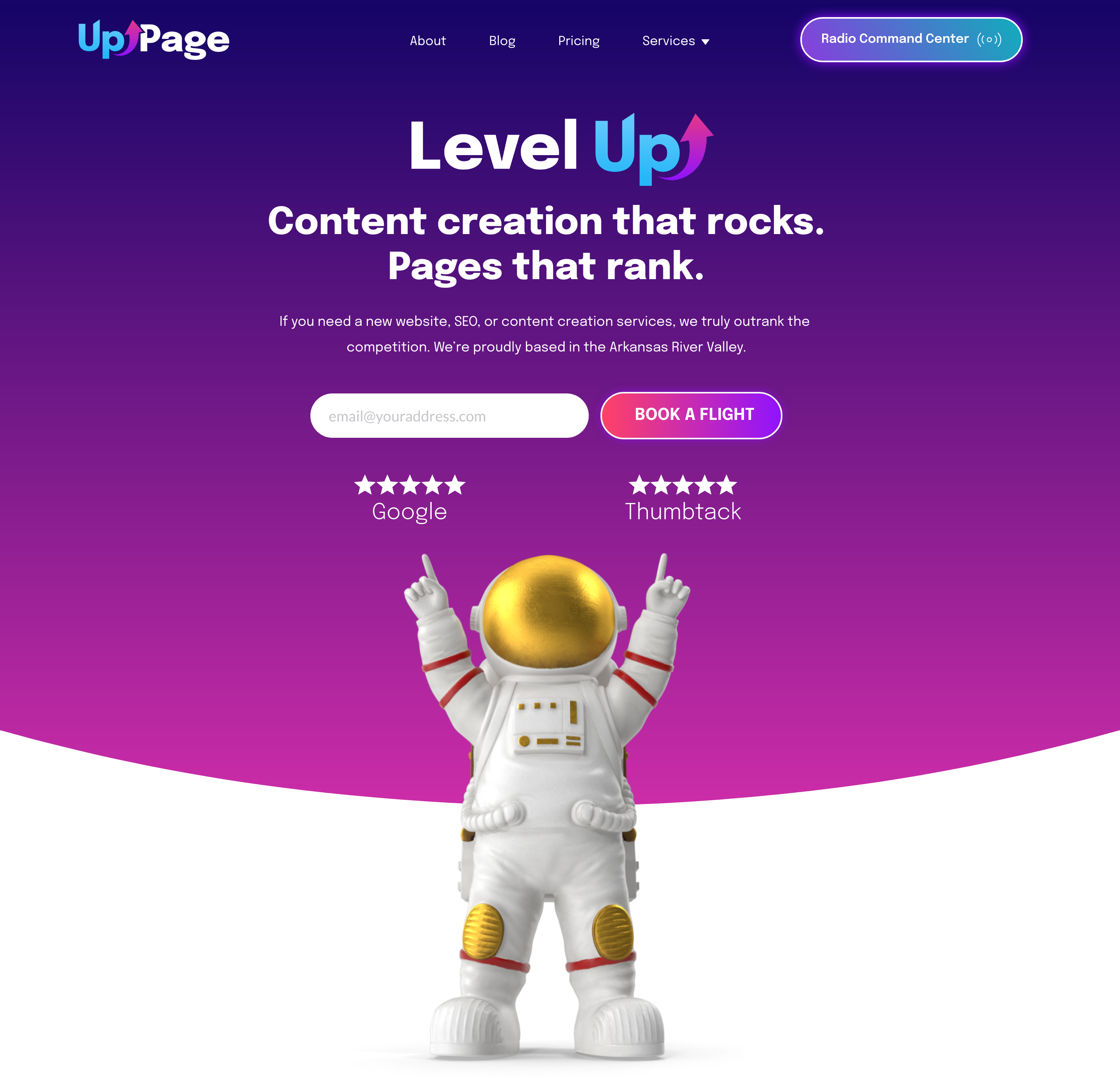 Arkansas Web Design Experts near Fort Smith, AR | UpPage